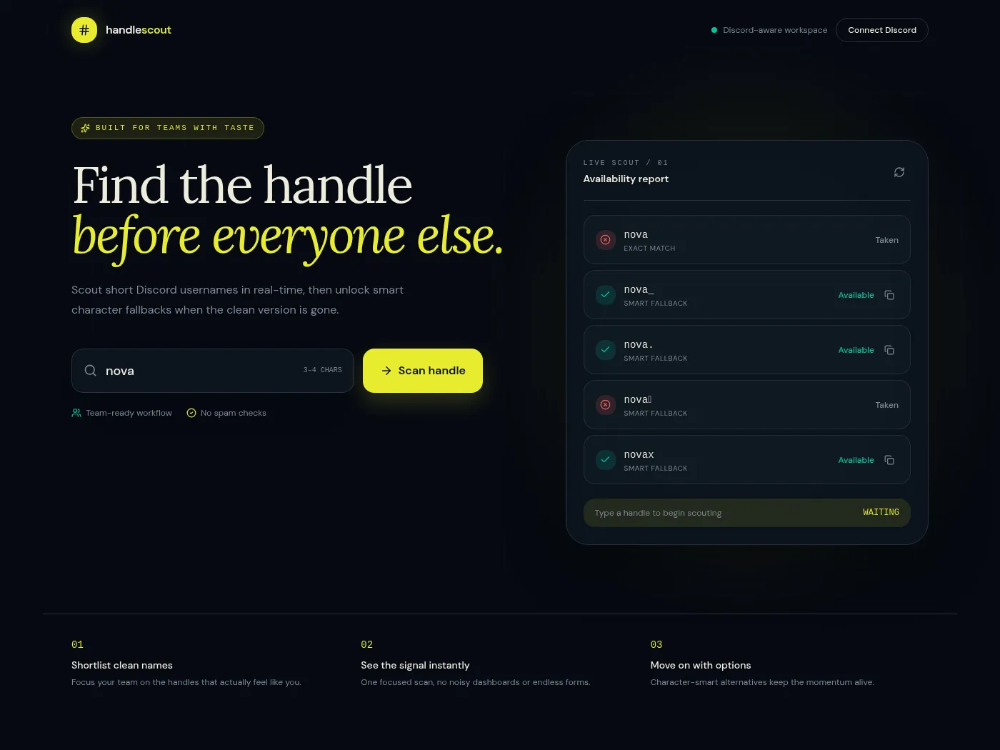 Discord Username Scanner