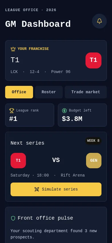 LoL Esport GM