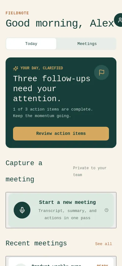 AI Meeting Notes & Finance