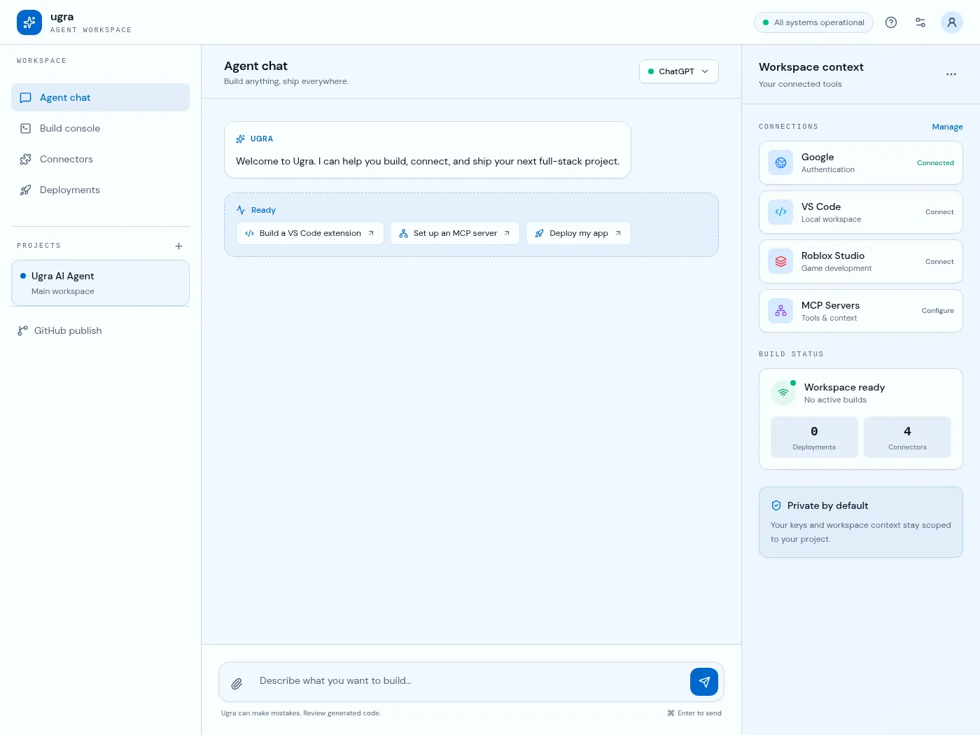 Ugra AI Agent Platform