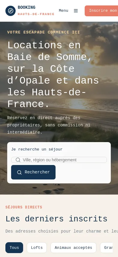 Booking Hauts-de-France App
