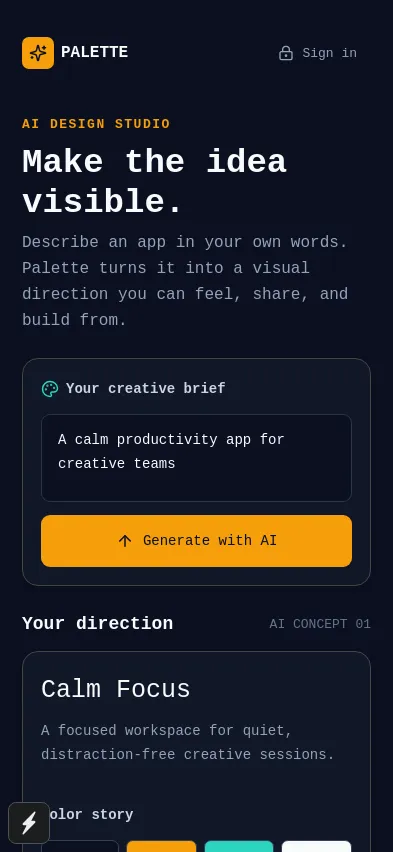 AI Palette Gallery