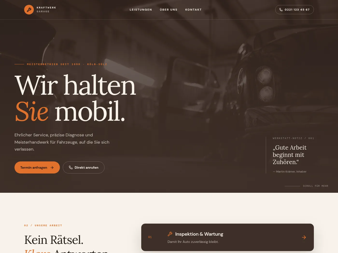 Mechanic Service Website