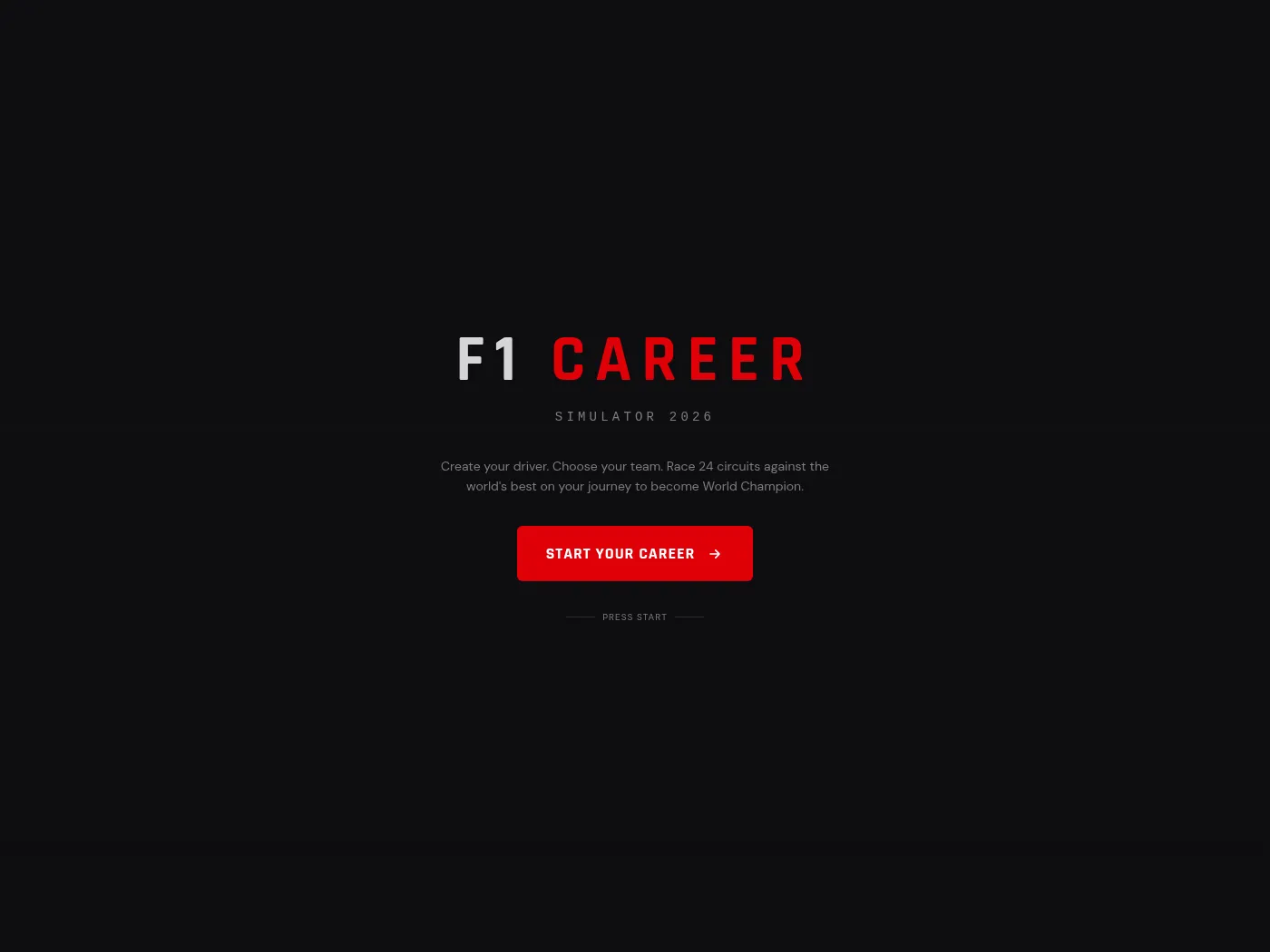 F1 Career Simulator