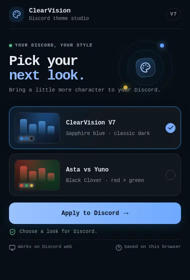 ClearVision Chrome Theme