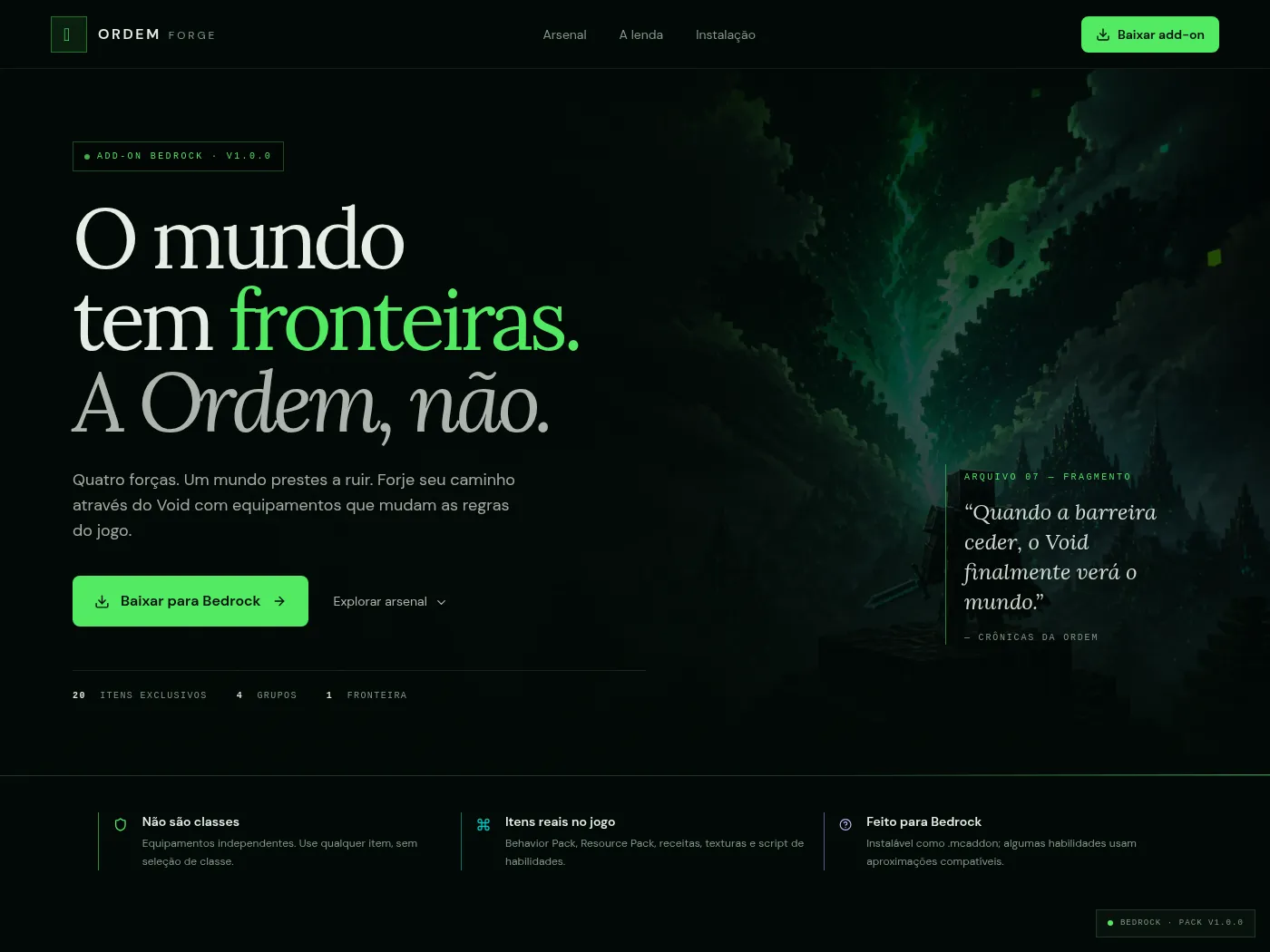 Ordem Minecraft Addon