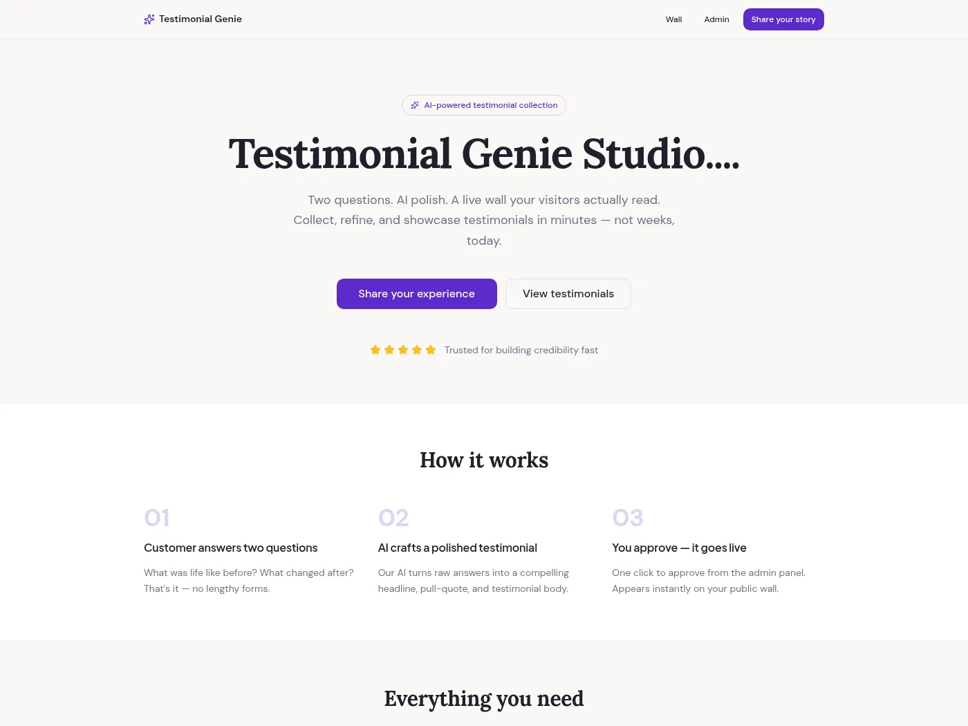 Testimonial Genie