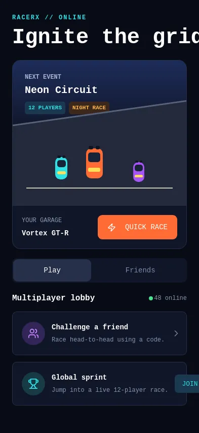 RacerX Mobile