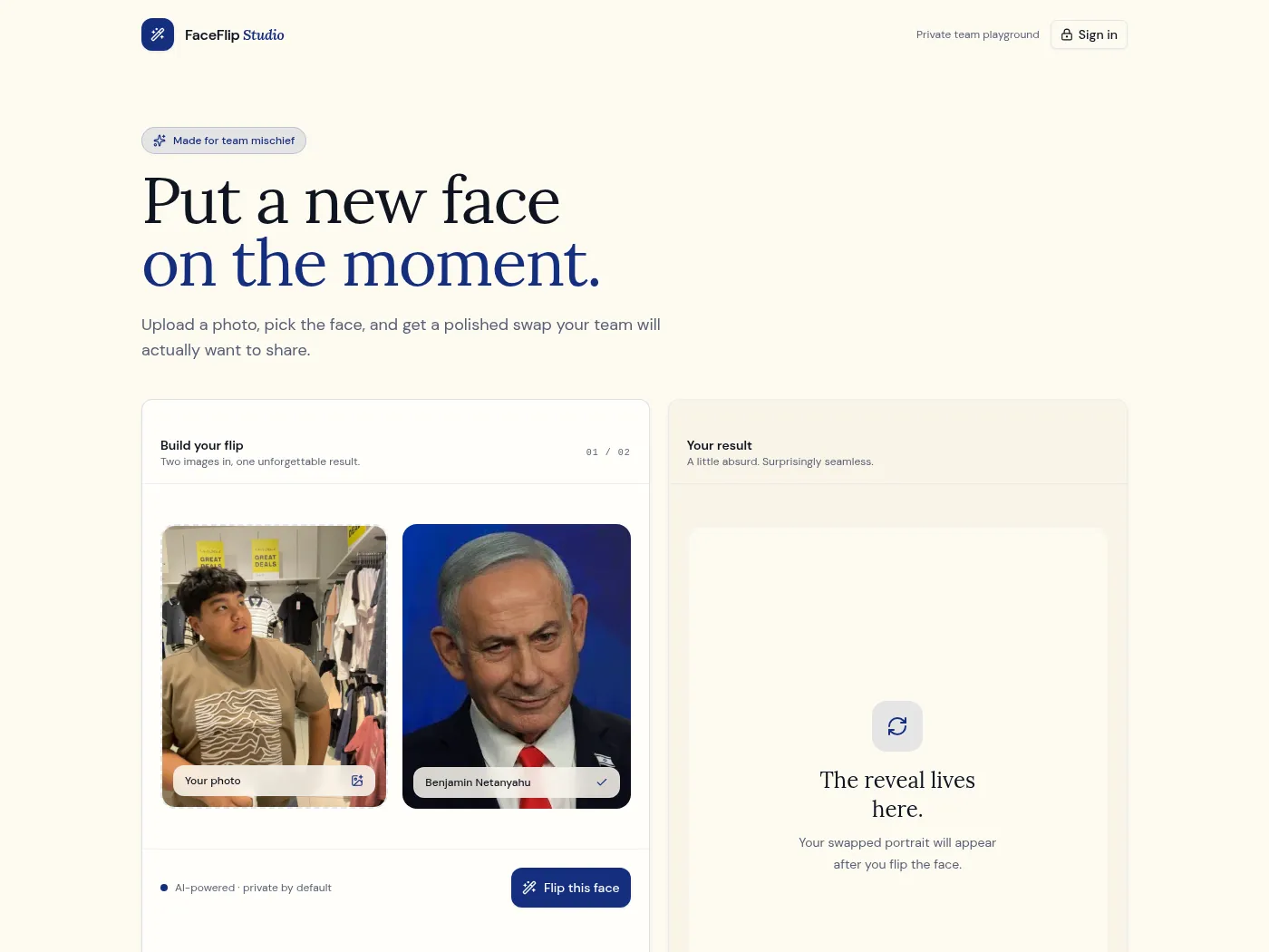 Netanyahu Face Swap