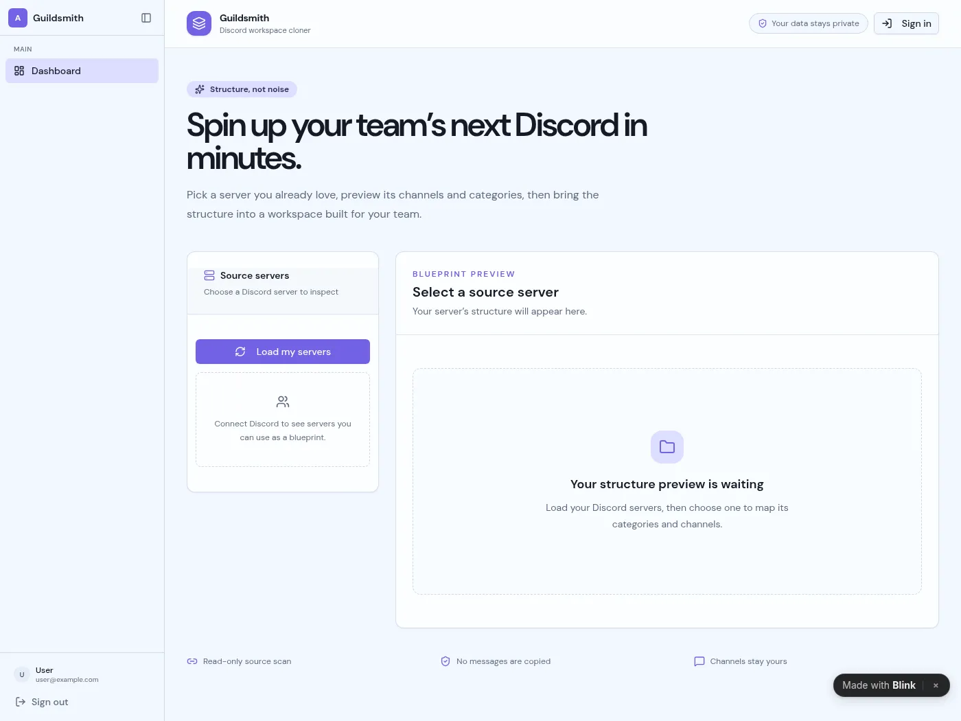 Discord Workspace Cloner