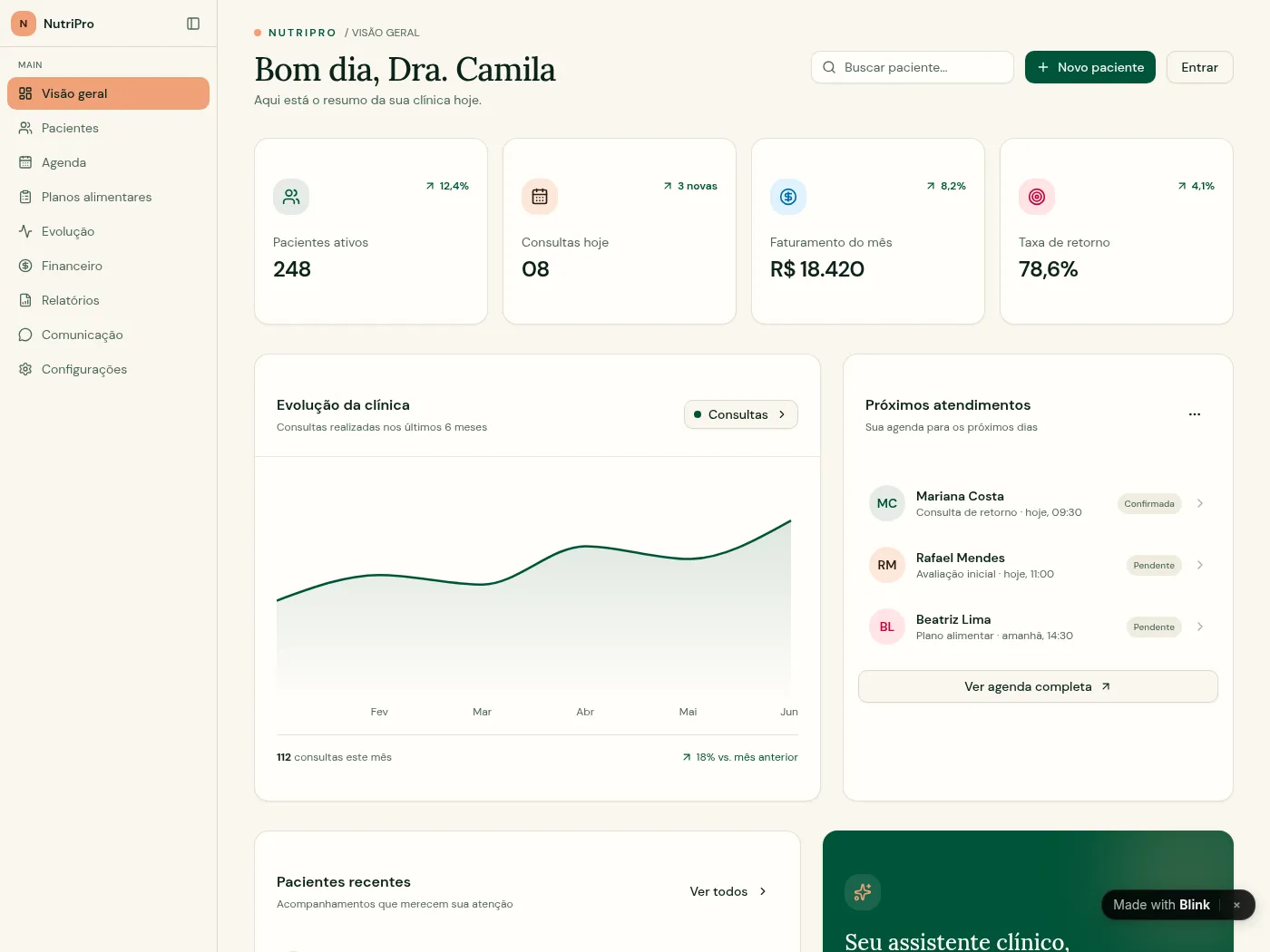 NutriPro SaaS Platform