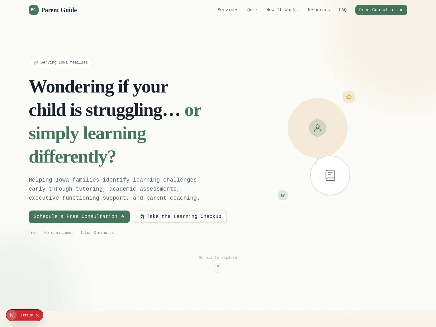 Parent Guide Web Experience