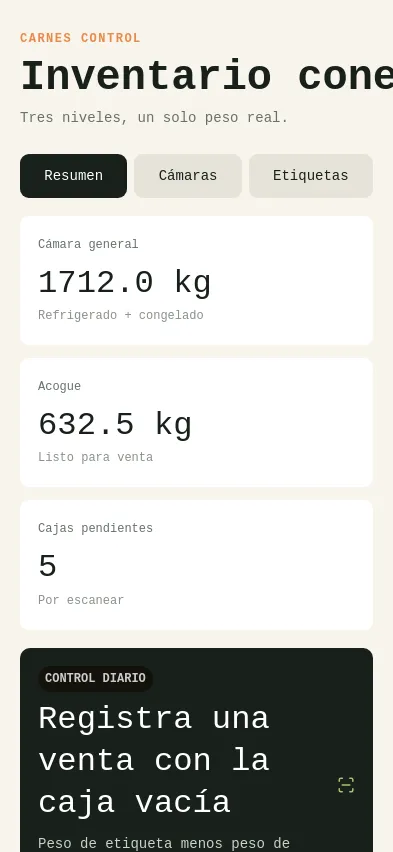 Carnes Control Móvil