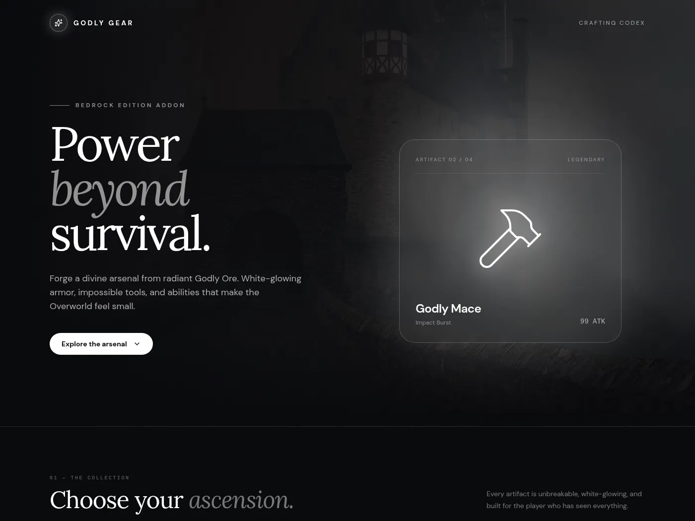Godly Gear Minecraft Addon