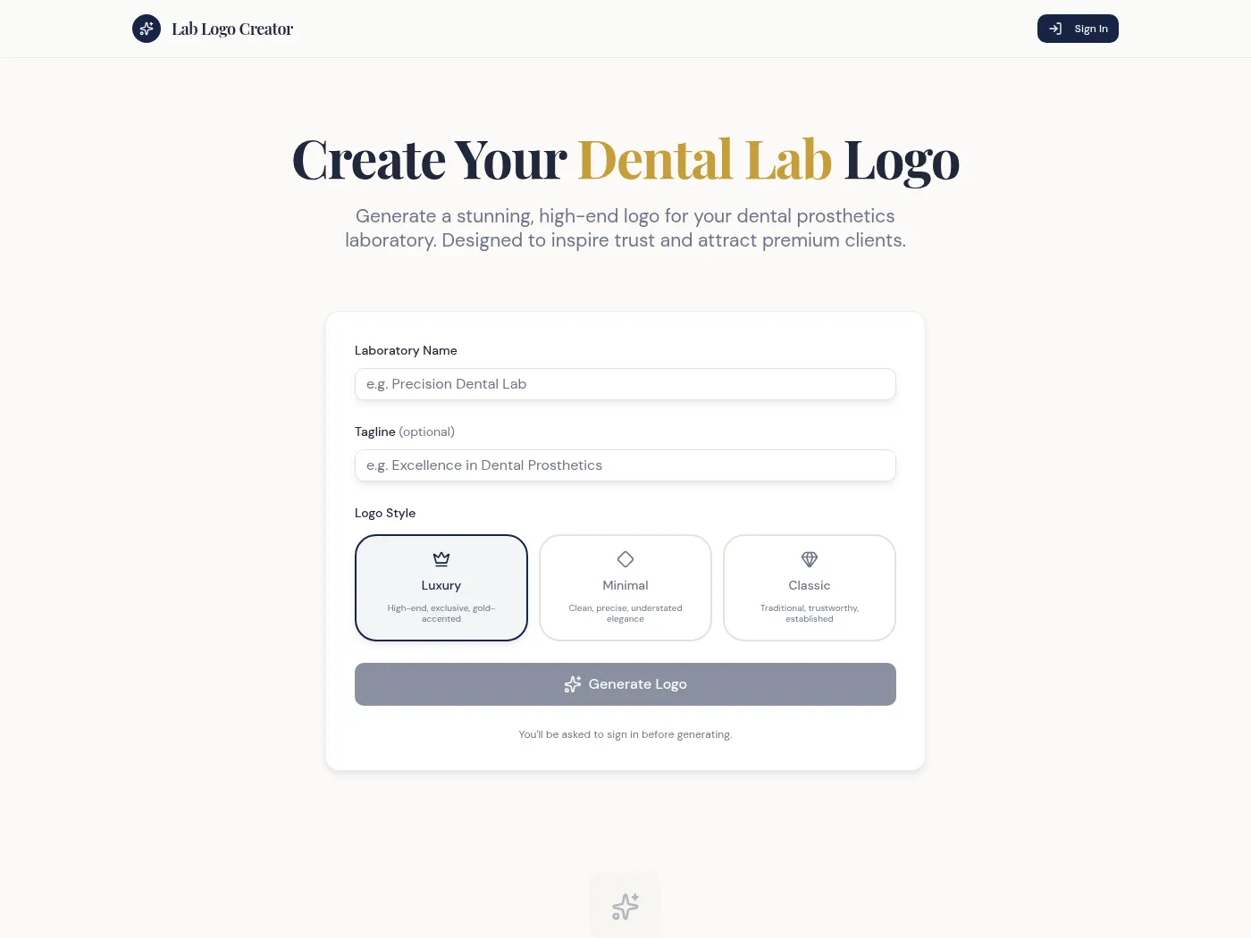 Lab Logo Creator
