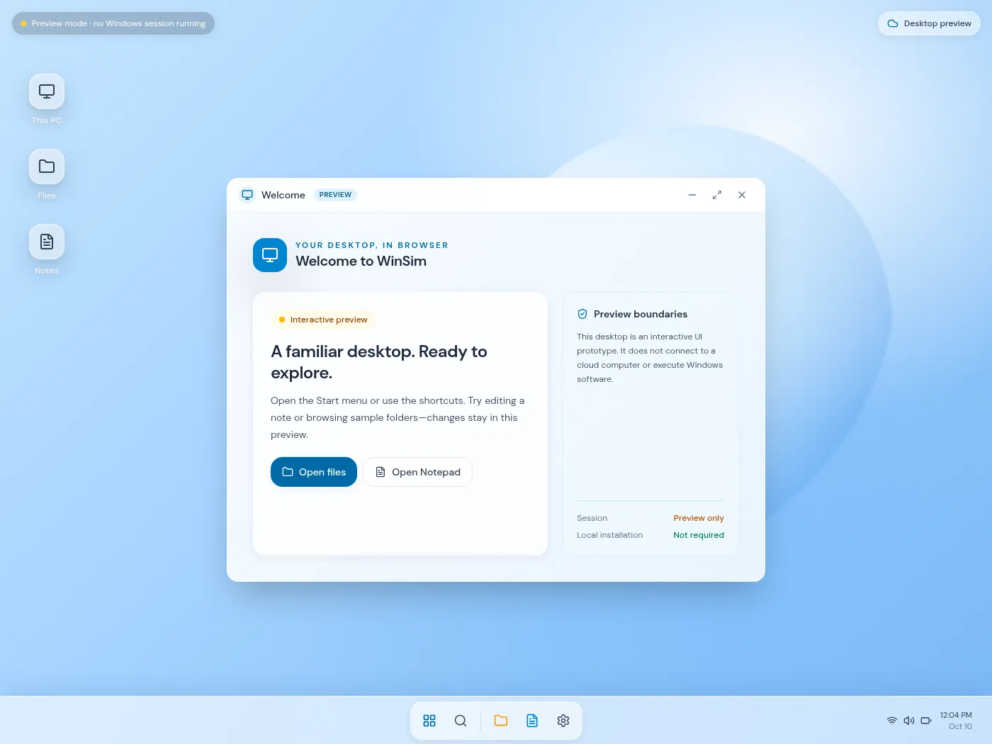 WinSim Desktop Cloud