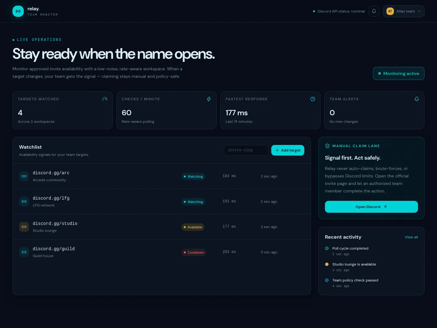 Discord Vanity URL Sniper