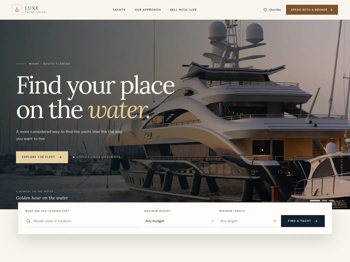 Luxe Yacht Sales Revamp
