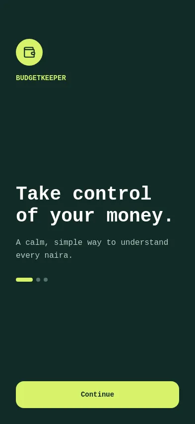 BudgetKeeper Mobile