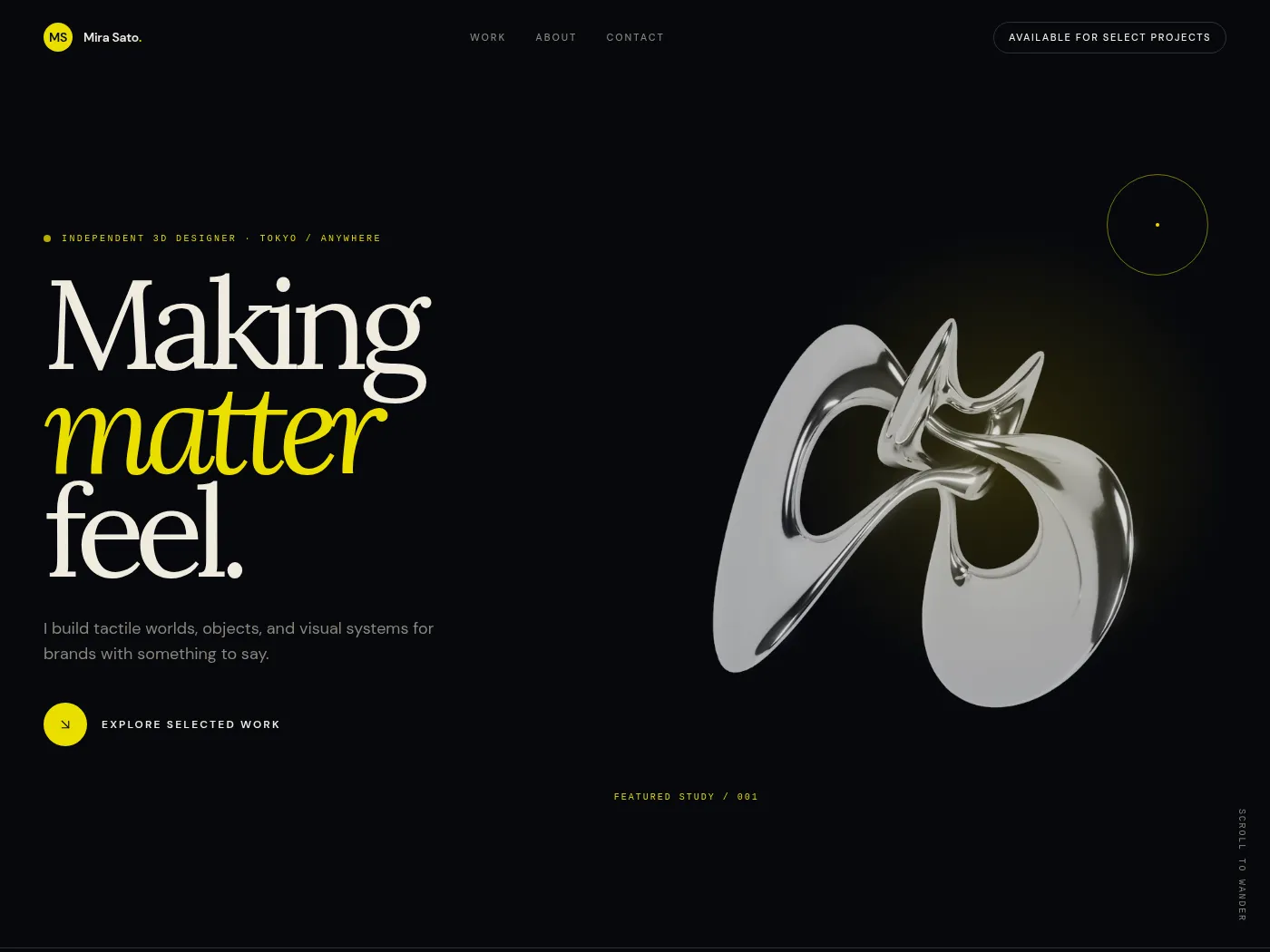 3D Designer Portfolio