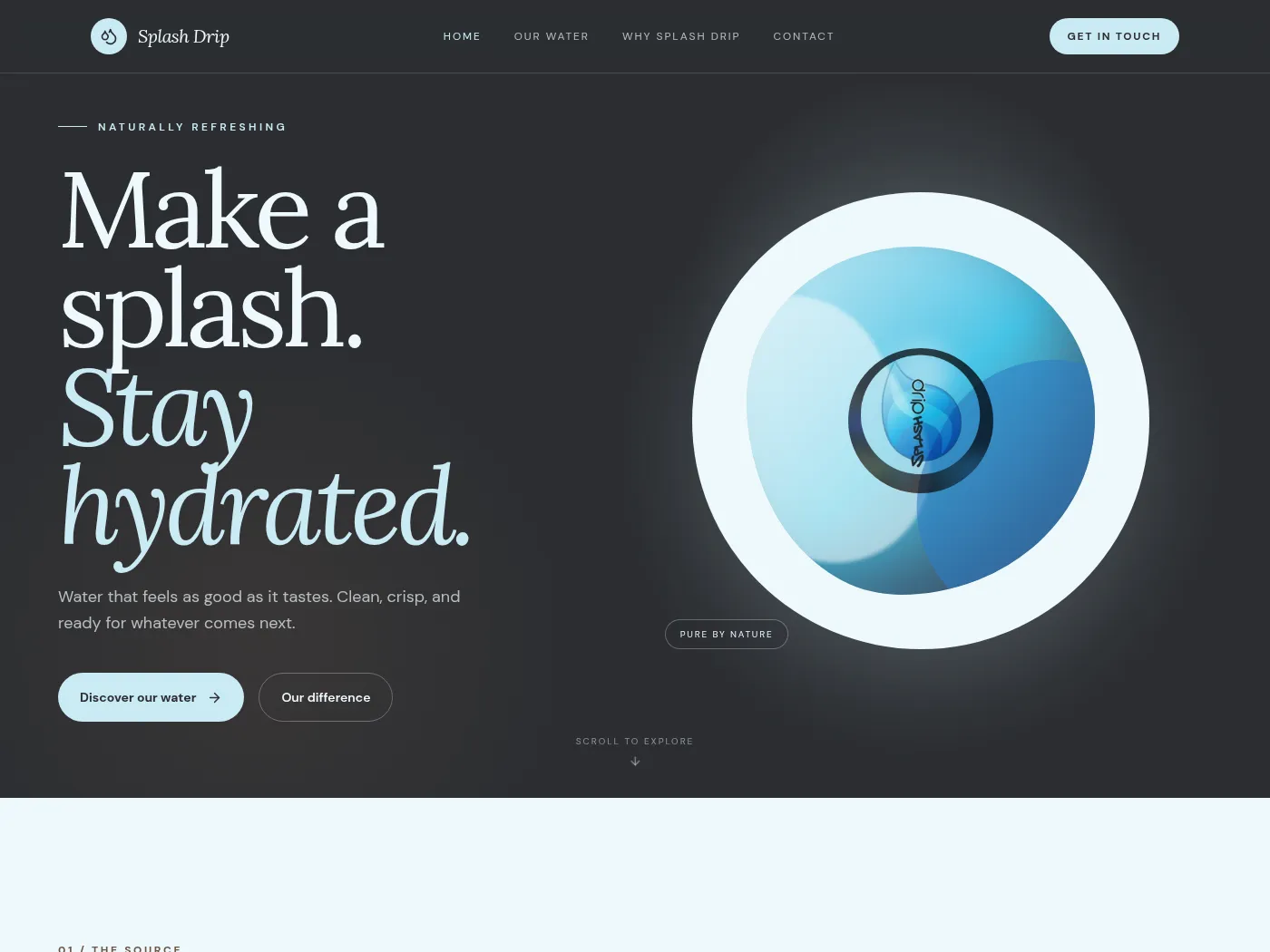 Splash Drip Water