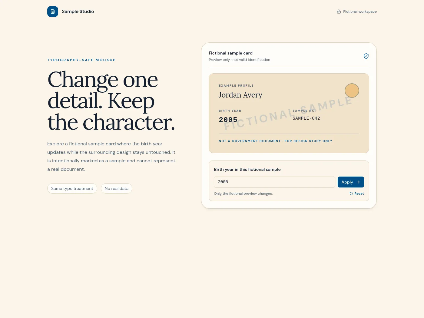 Birth Year Font Changer