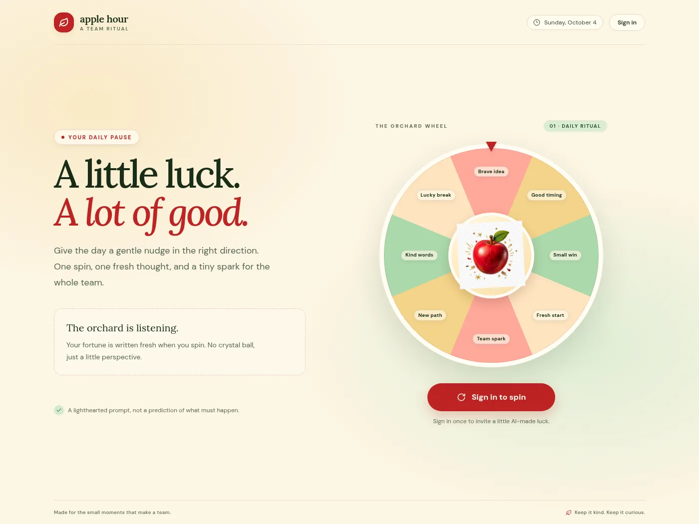 Spinspired Fortune Game