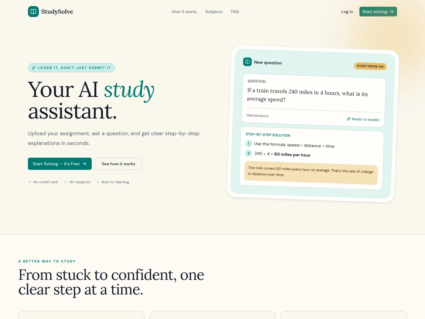 StudySolve AI
