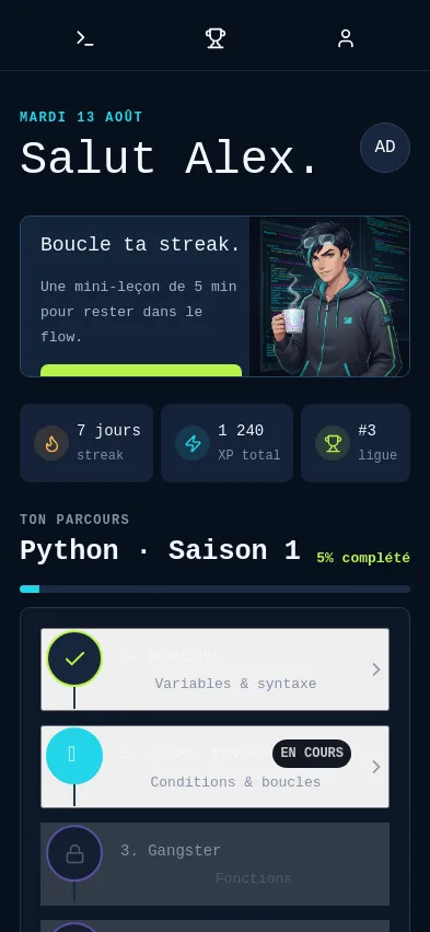 CodeSaga: Apprends à Coder