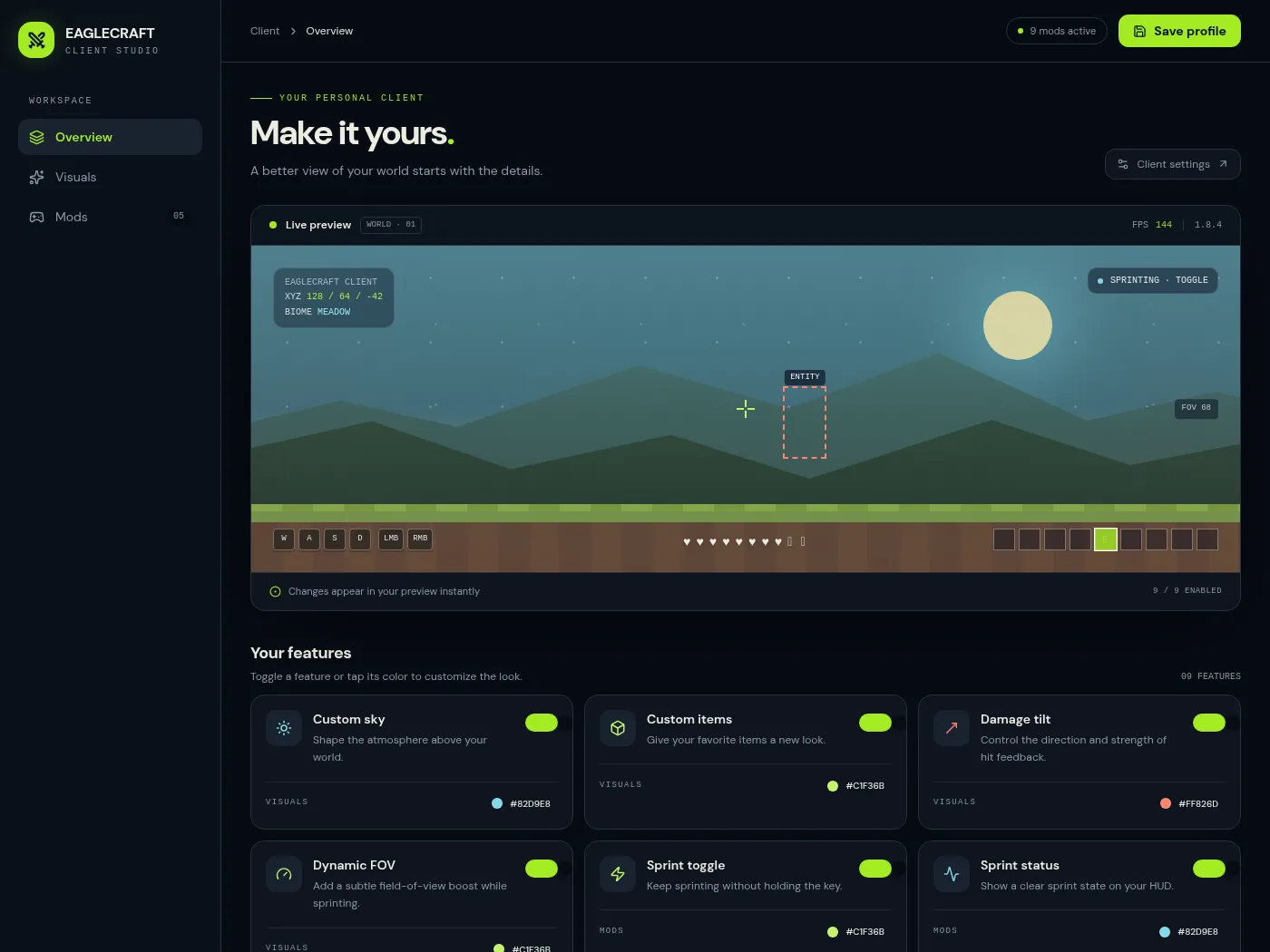 Eaglecraft Mod Client