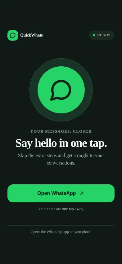 QuickWhats Launcher