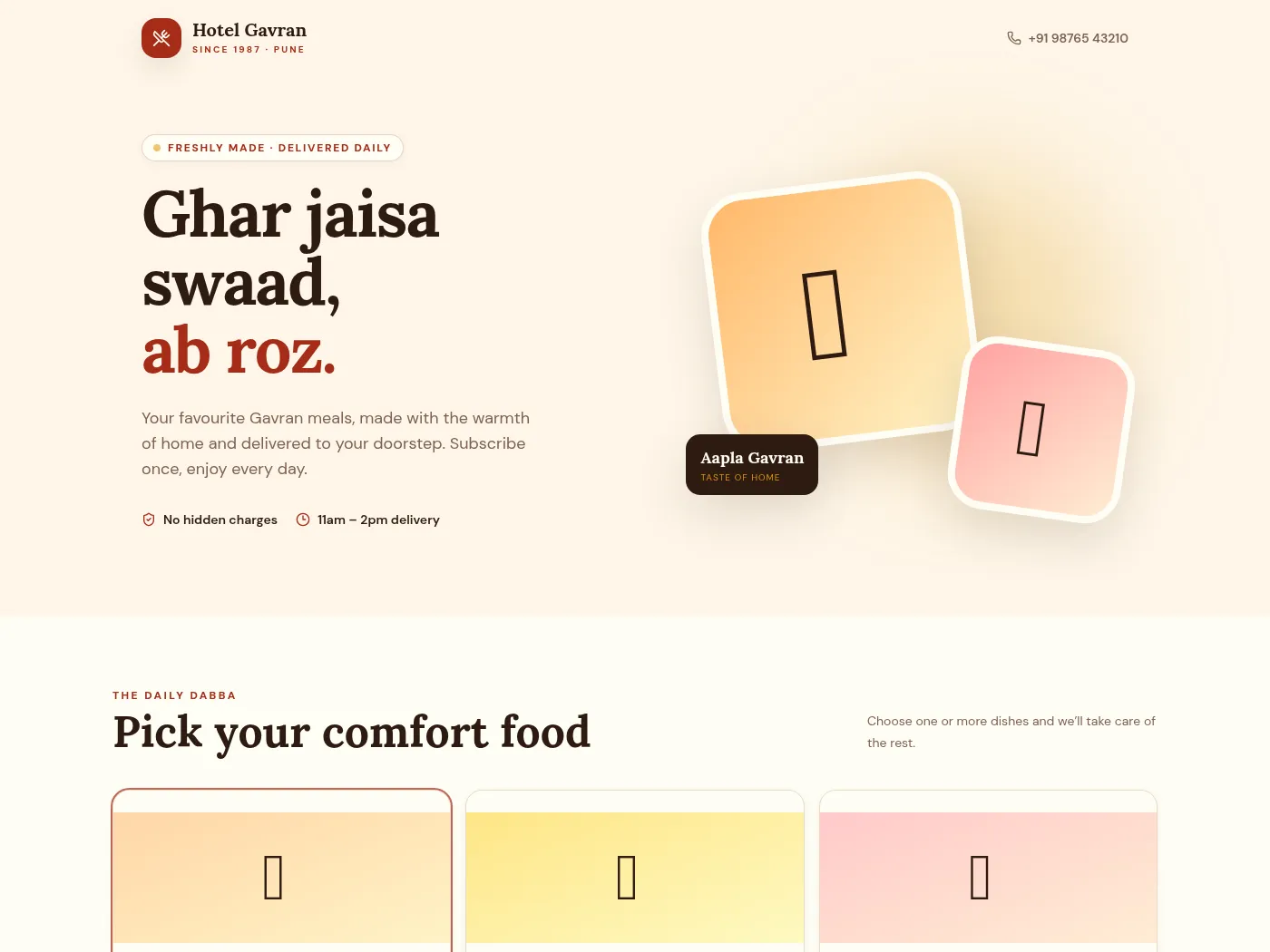 Gavran Food Subscription
