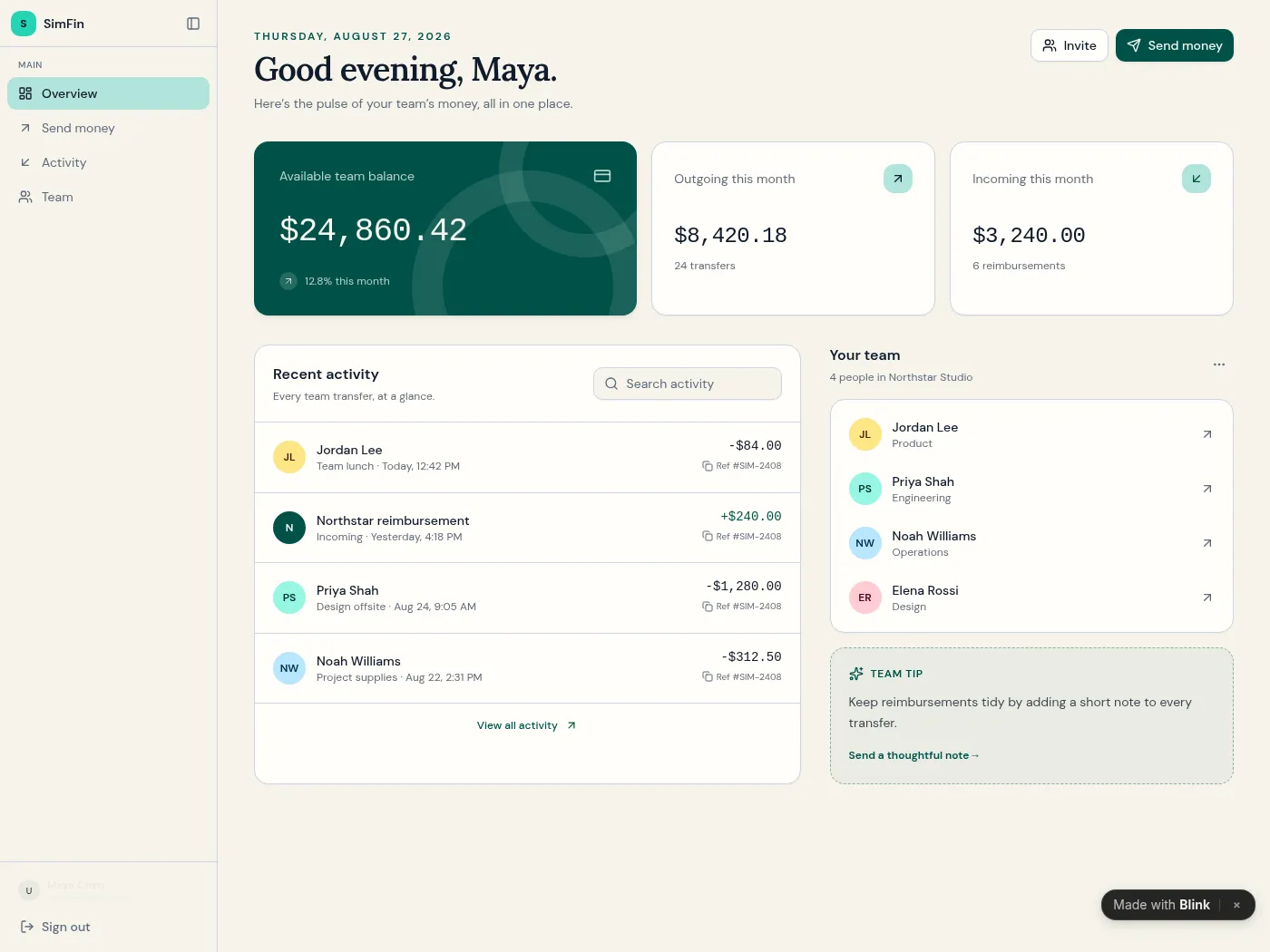 SimFin Demo App
