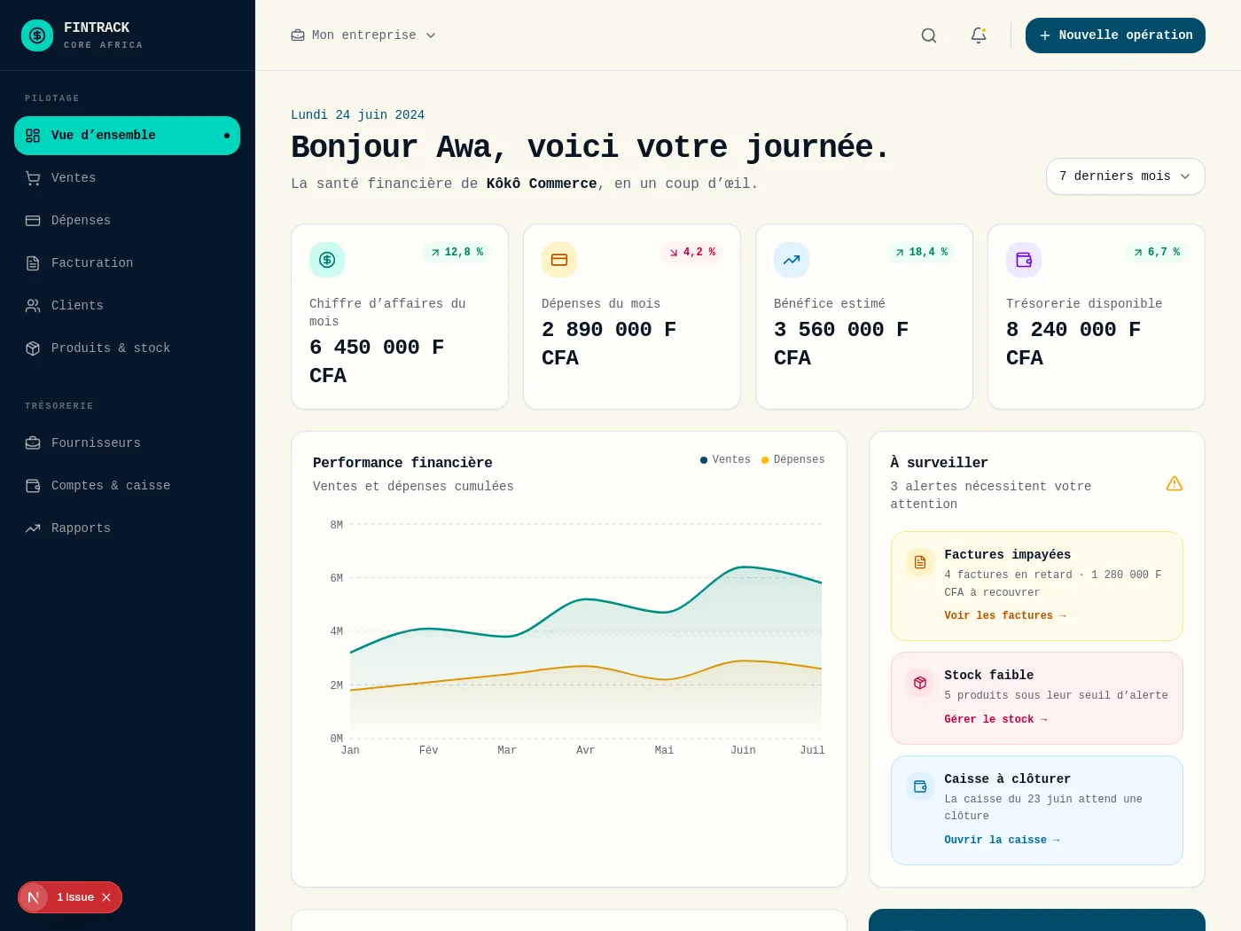 Fintrack Core SaaS