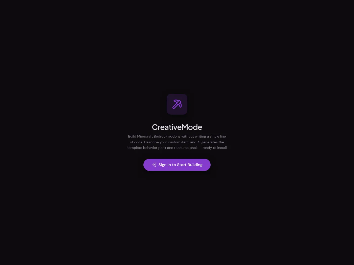 CreativeMode Addon Builder