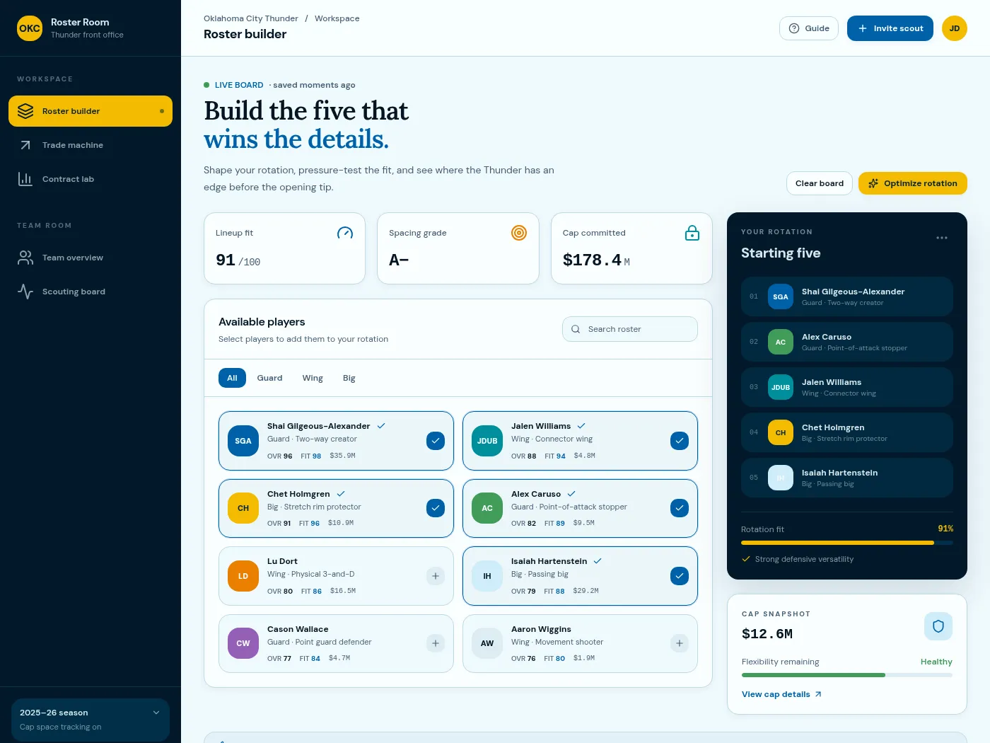 NBA Decision Builder