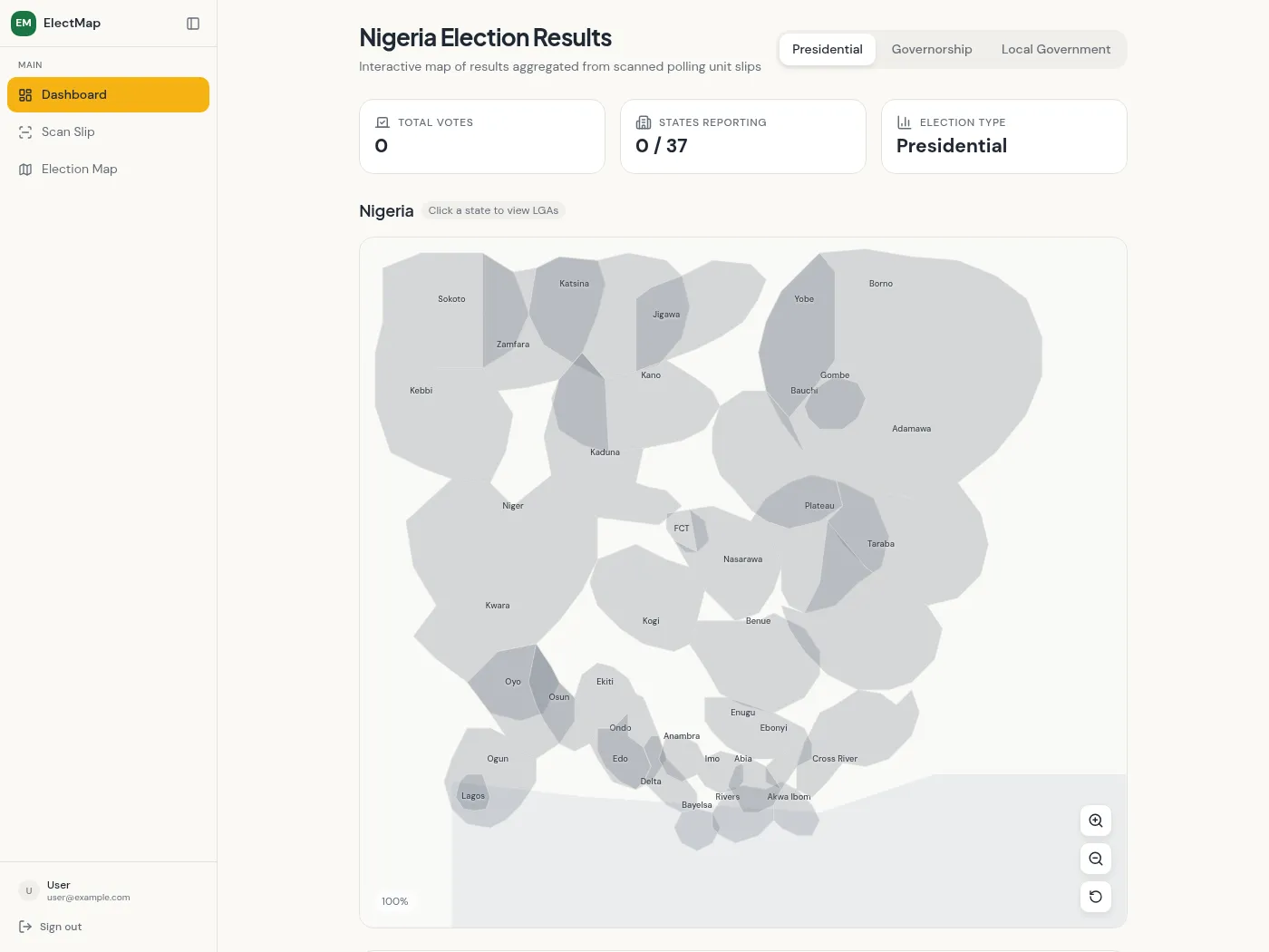ElectMap Scanner