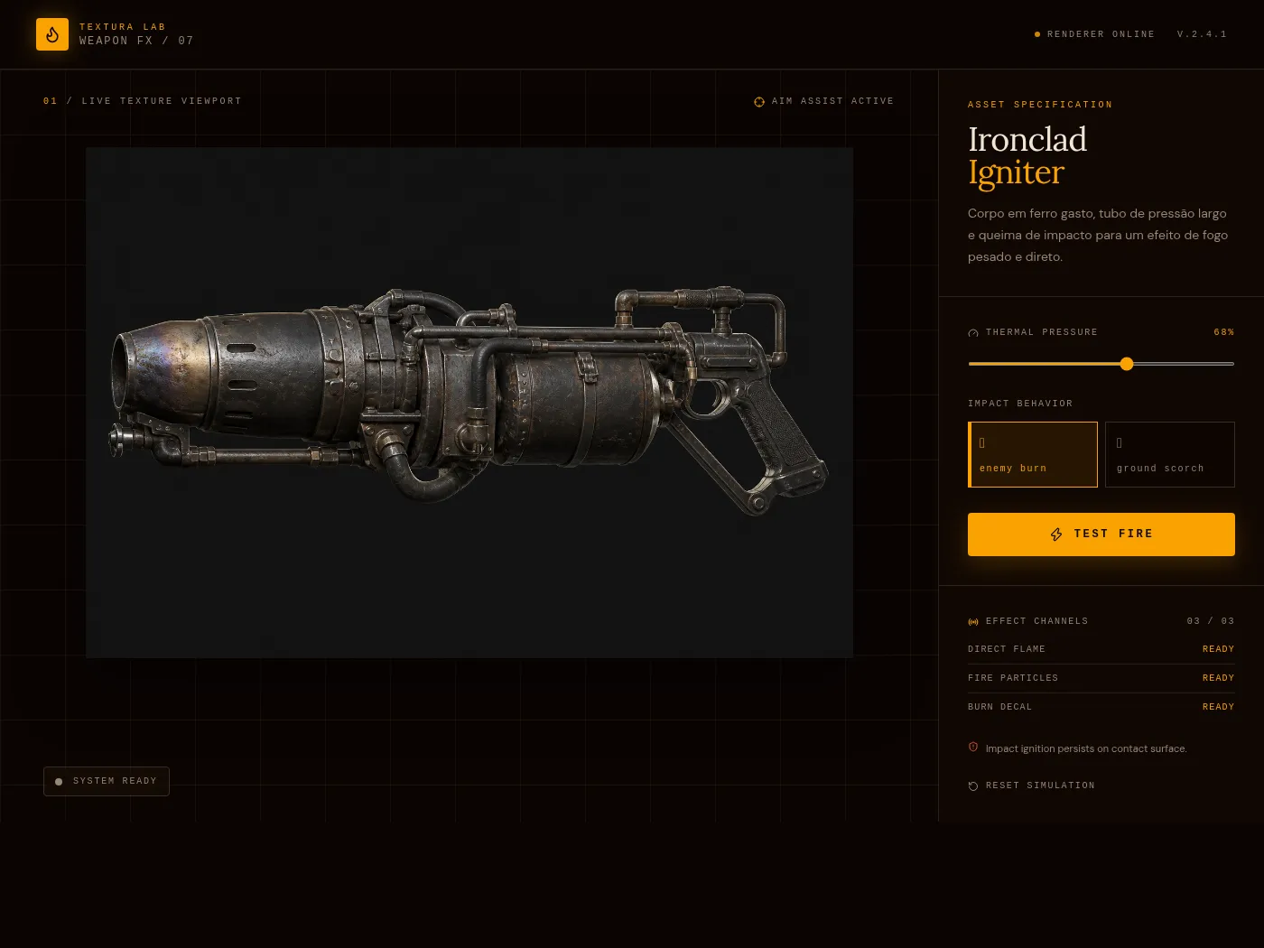 Textura Flame Thrower