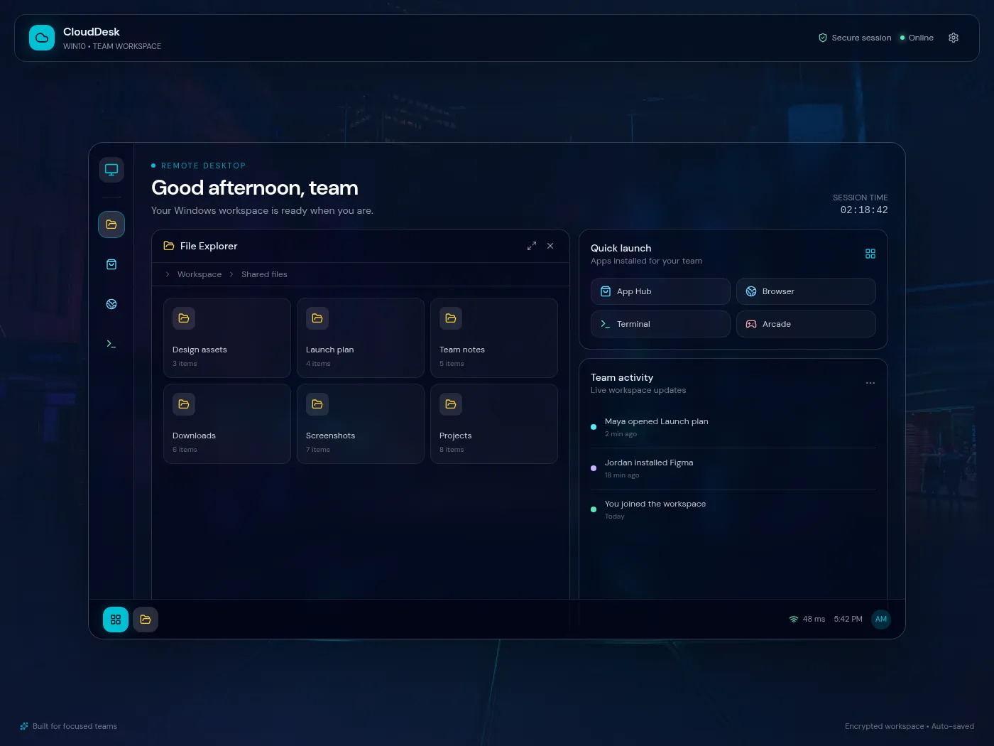 Win10 Cloud Workspace