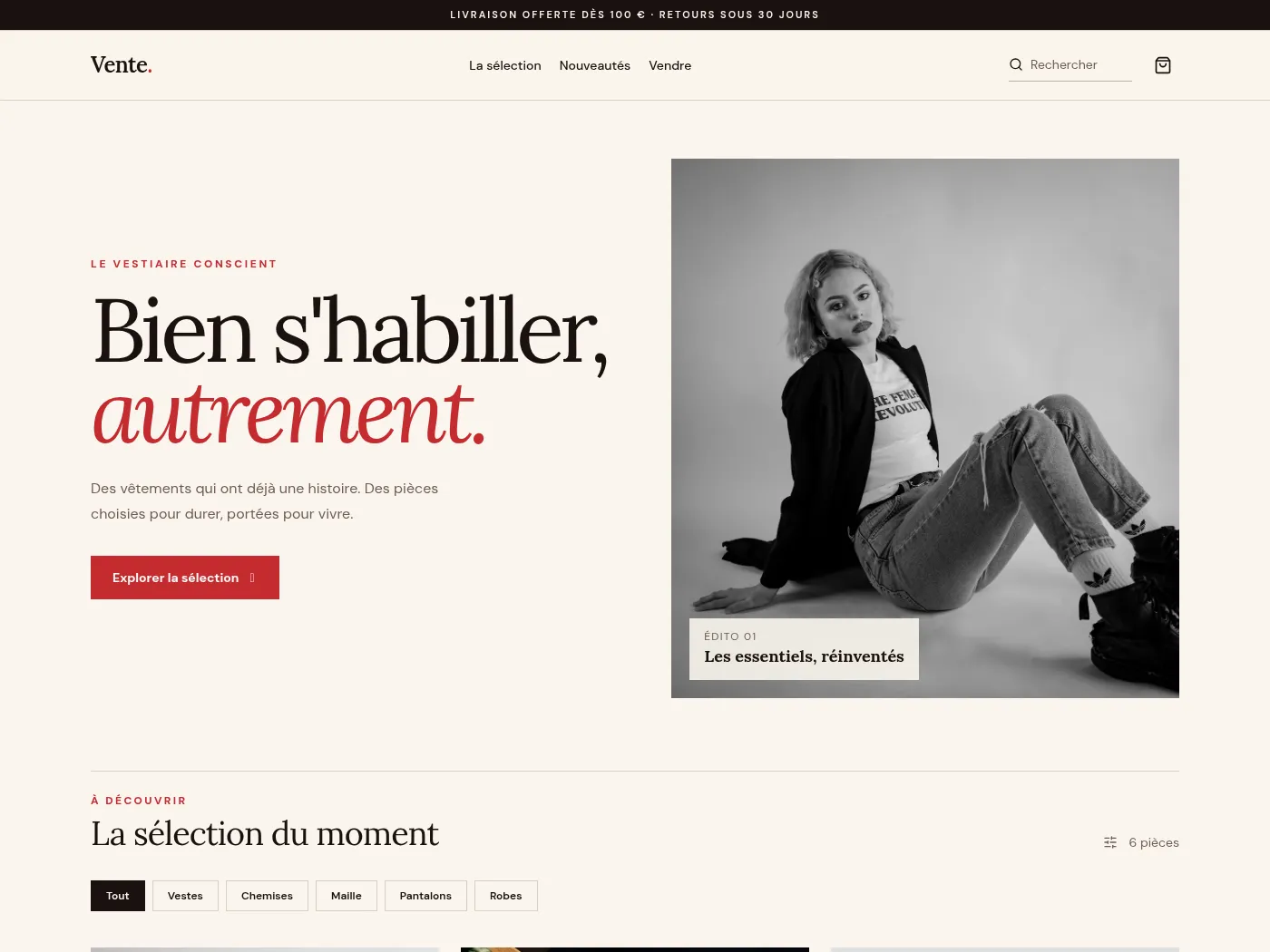 VenteHabits Shop