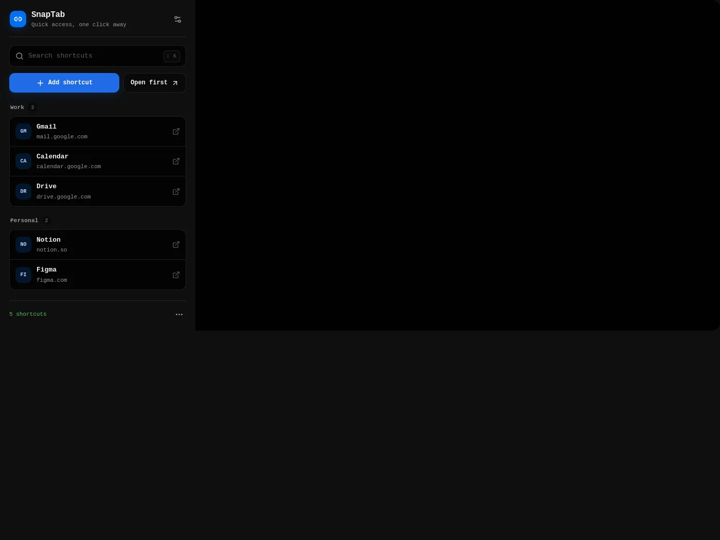 SnapTab