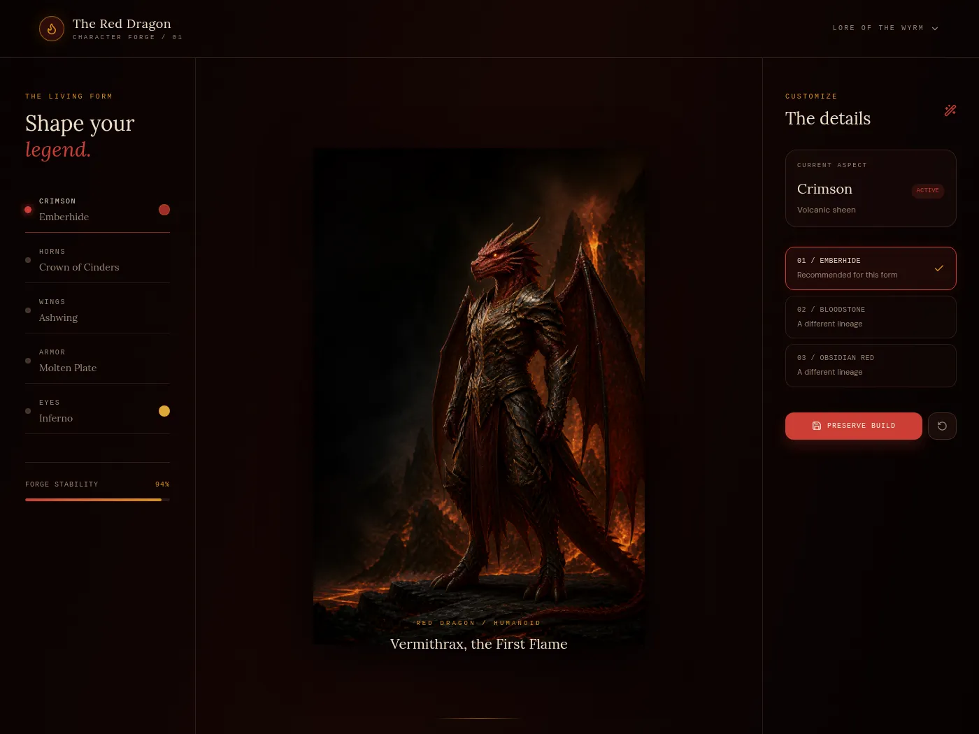 Humanoid Red Dragon