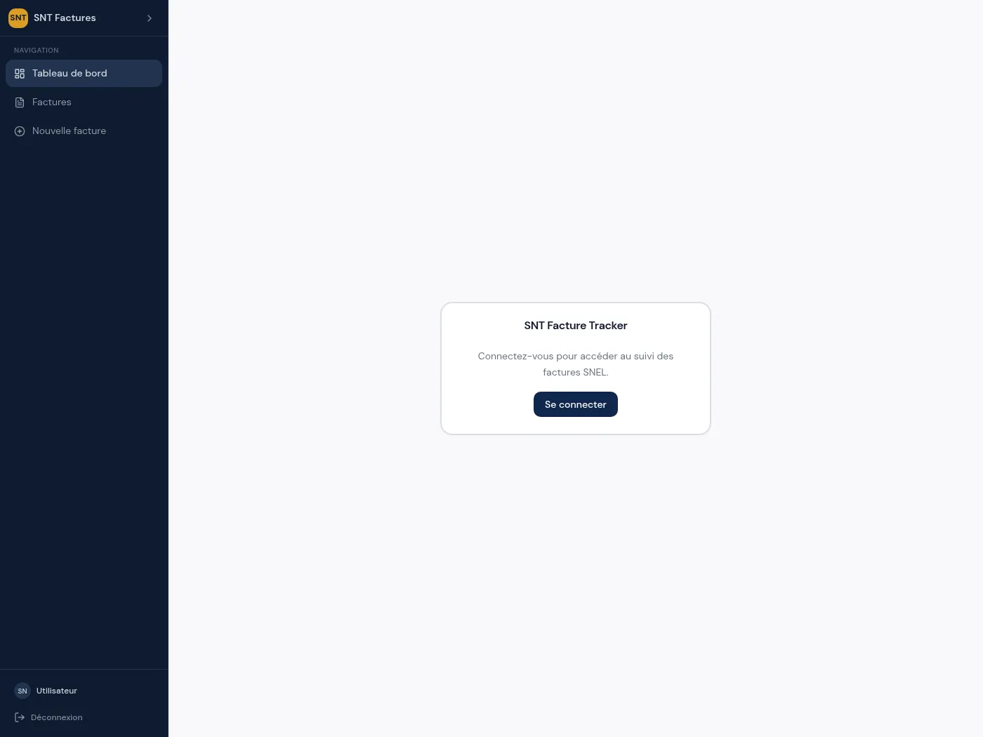 SNT Facture Tracker