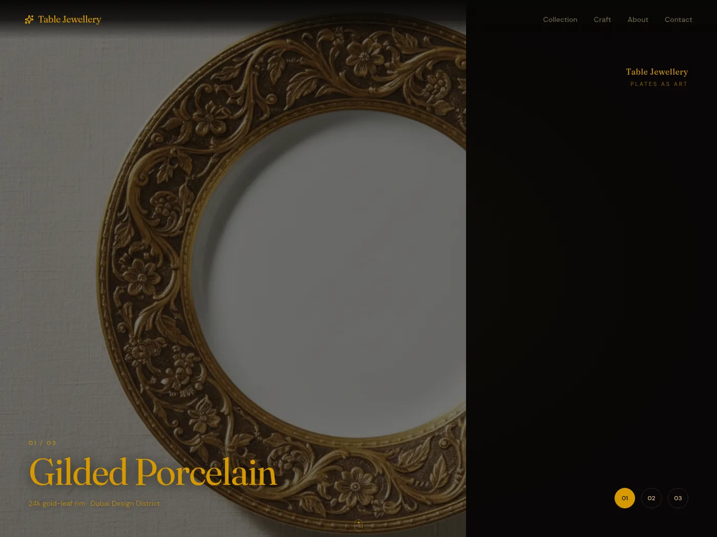 Table Jewelry Showcase