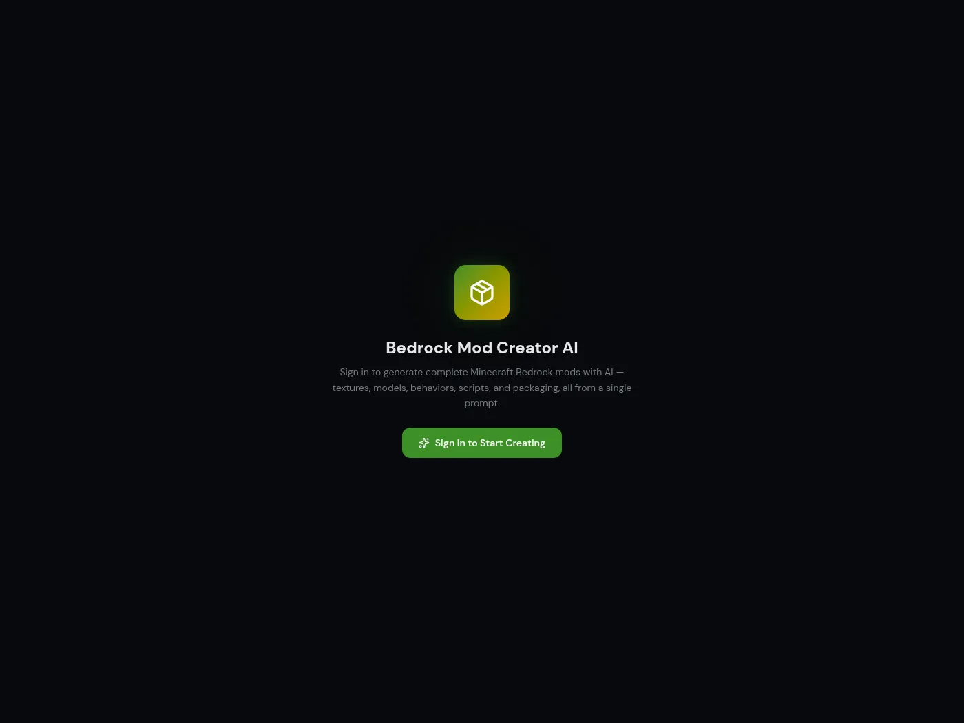 Bedrock Mod Creator AI