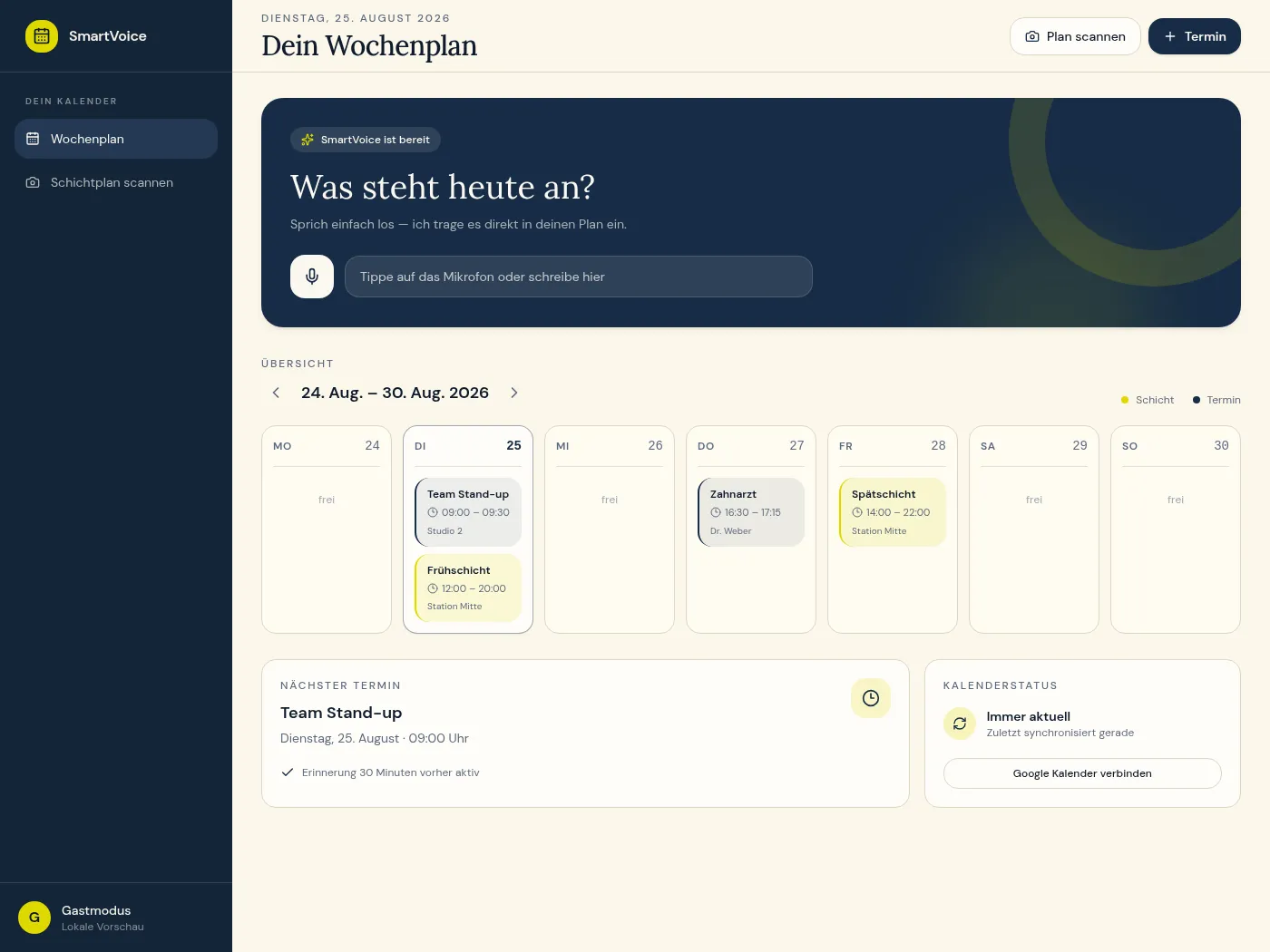 SmartVoice Calendar