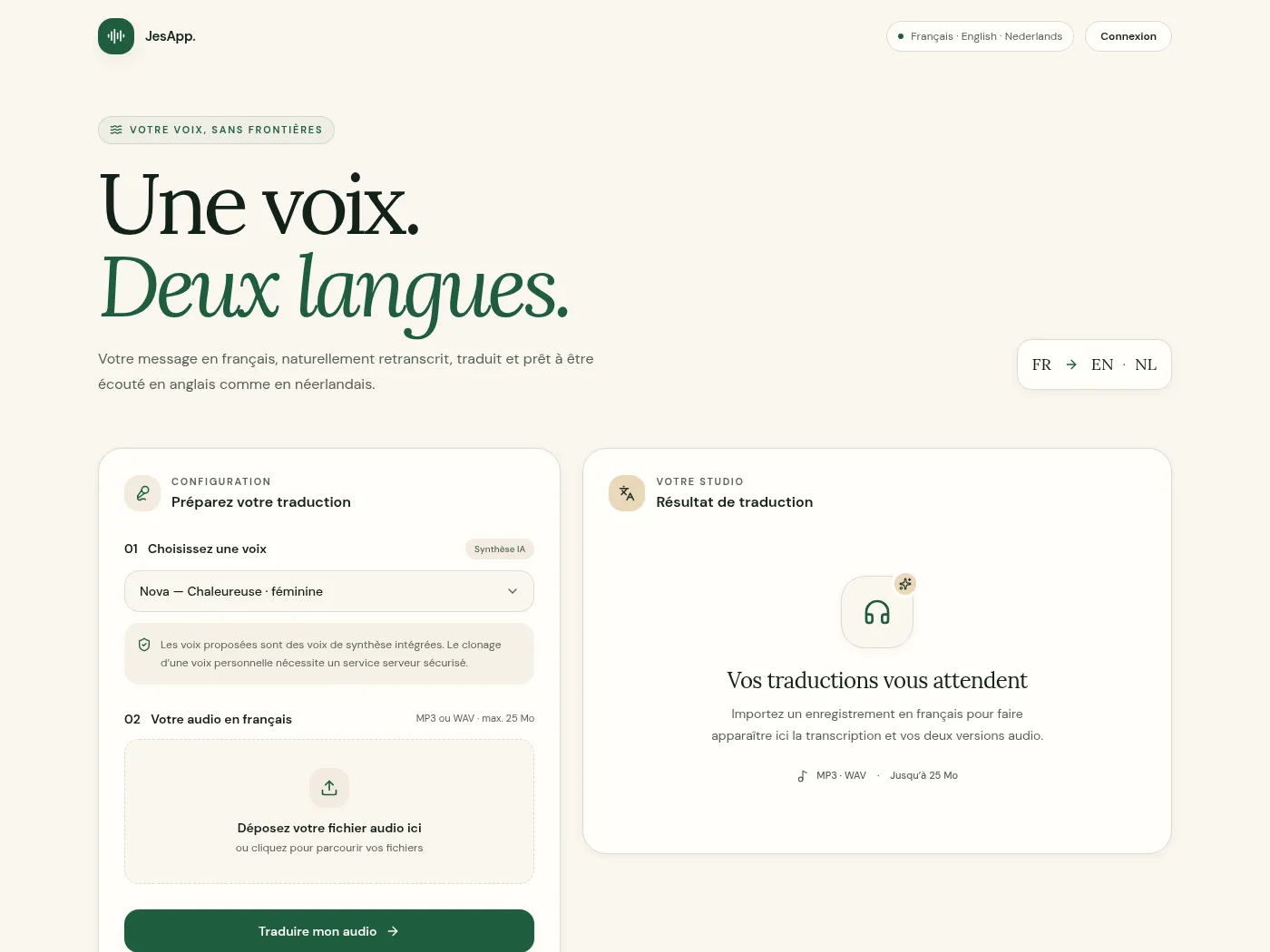 Traducteur JesApp Web