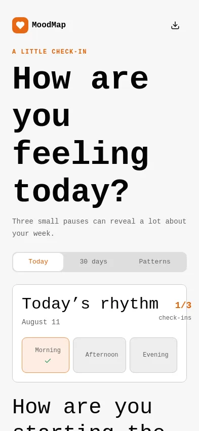 MoodMap Mobile
