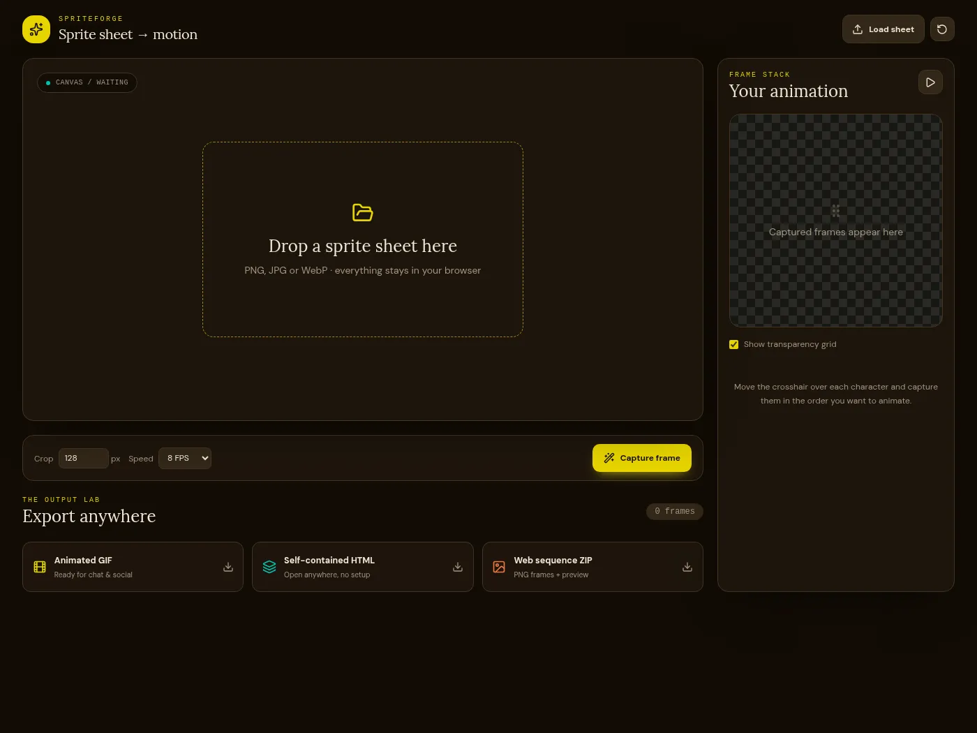 Sprite Sheet GIF Maker