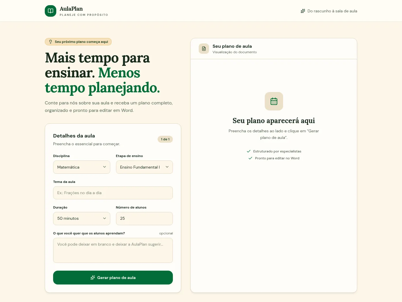 AulaPlan Generator